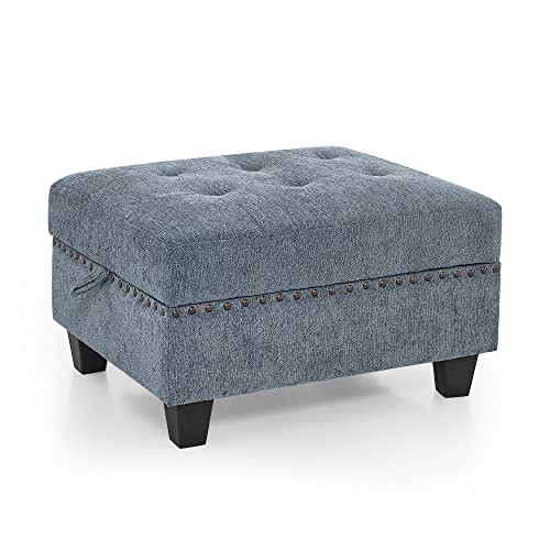 RXRRXY 116'' U Shaped Modular Sectionals Sofa, Chenille Futon Couch for Living Room, Large Sectional Sleeper Sofa with Storage Space, 4 Single Chair and 2 Corner (Navy, U Shaped)