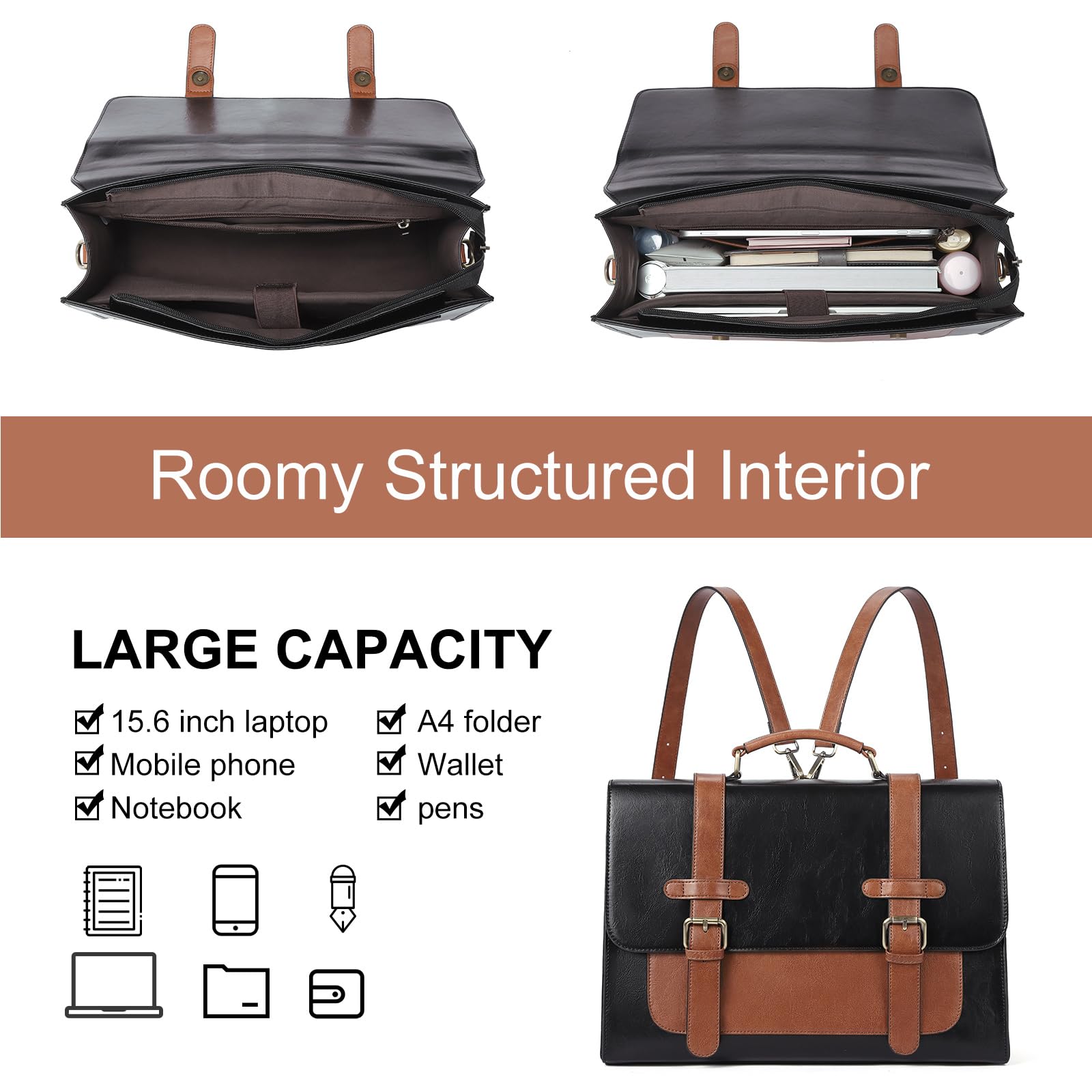CLUCI Womens Backpack Purse Women Backpack Briefcase