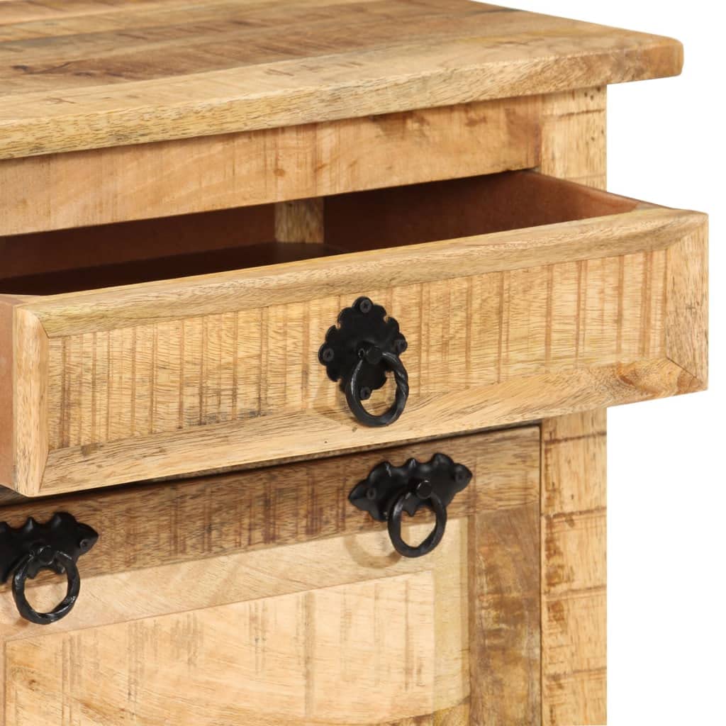 QJBSAVVA 4-Layer Shoe Cabinet with Drawer Solid Rough Mango Wood,Shoe Rack Organizer Closet Show Rack Shoe Bench Closet Shelf Suitable for doorways, Front Rooms, bedrooms
