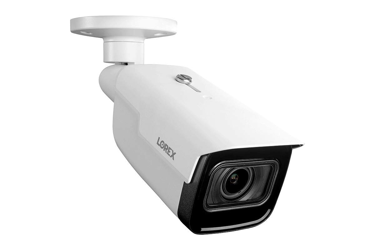 Lorex LNB9292B 4K (8MP) Motorized Varifocal Smart IP Black Security Camera with 4X Optical Zoom and Real-Time 30FPS Recording, 150ft Night Vision, IP67, White, Camera Only, 4PK (M. ) (Renewed)
