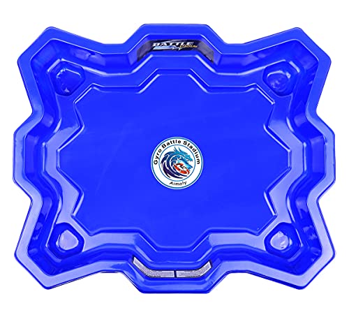 Aimoly Stadium Battle Arena Compatible with Battling Tops Game (Blue)