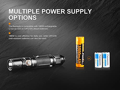 FENIX Unisex PD35 V2.0 Torch, Black,Small