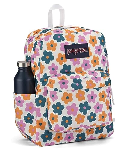 JanSport Superbreak Backpack - Durable, Lightweight Premium Backpack, Funky Floret