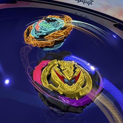 Beyblade Burst QuadStrike Light Ignite Battle Set Stadium, 2 Spinning Tops, and 2 Launchers, Toys for 8 Year Old Boys & Girls & Up (Amazon Exclusive)