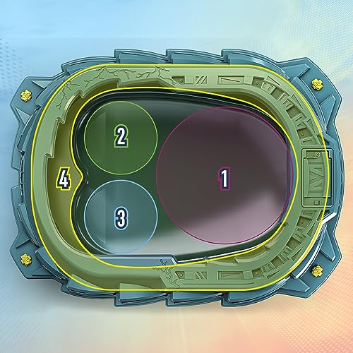 Beyblade Burst QuadStrike Light Ignite Battle Set Stadium, 2 Spinning Tops, and 2 Launchers, Toys for 8 Year Old Boys & Girls & Up (Amazon Exclusive)