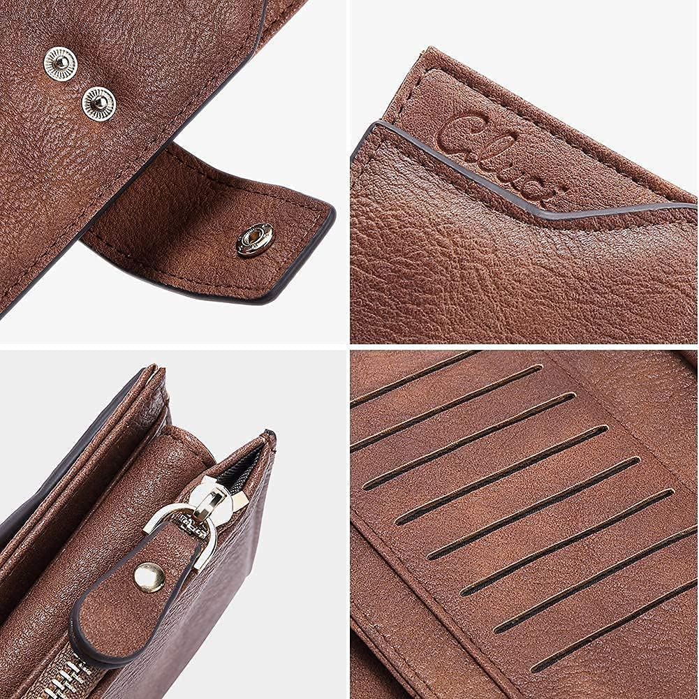 CLUCI Women Backpack Purse Fashion Bundles with Leather Wallets Large Clutch Ladies Long