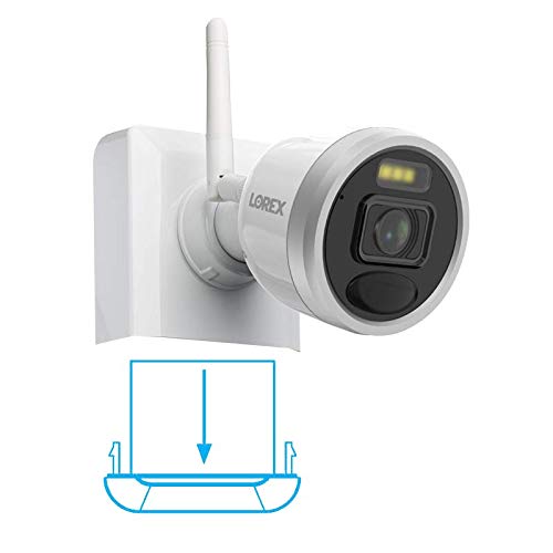 Lorex Wireless Security Camera System, 1080p HD Wire Free Cameras with Motion Detection Surveillance, Active Deterrence, 64GB MicroSD, 6 Channel NVR, 2 Battery Operated Cameras (M. ) (Renewed)