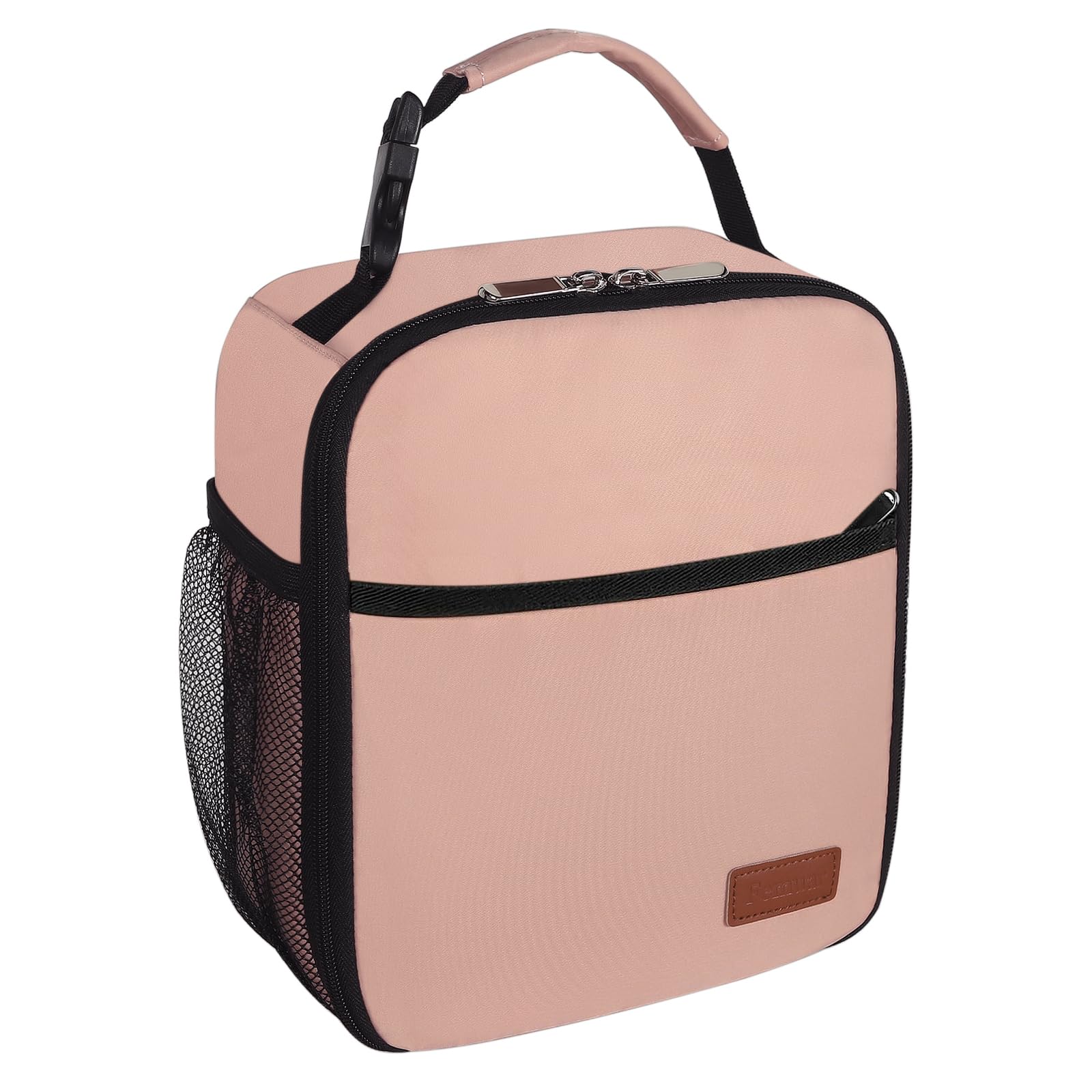 Femuar Lunch Box for Men Women Adults, Small Lunchbox for Work Picnic - Reusable Lunch bag Portable Lunch tote, Light Pink