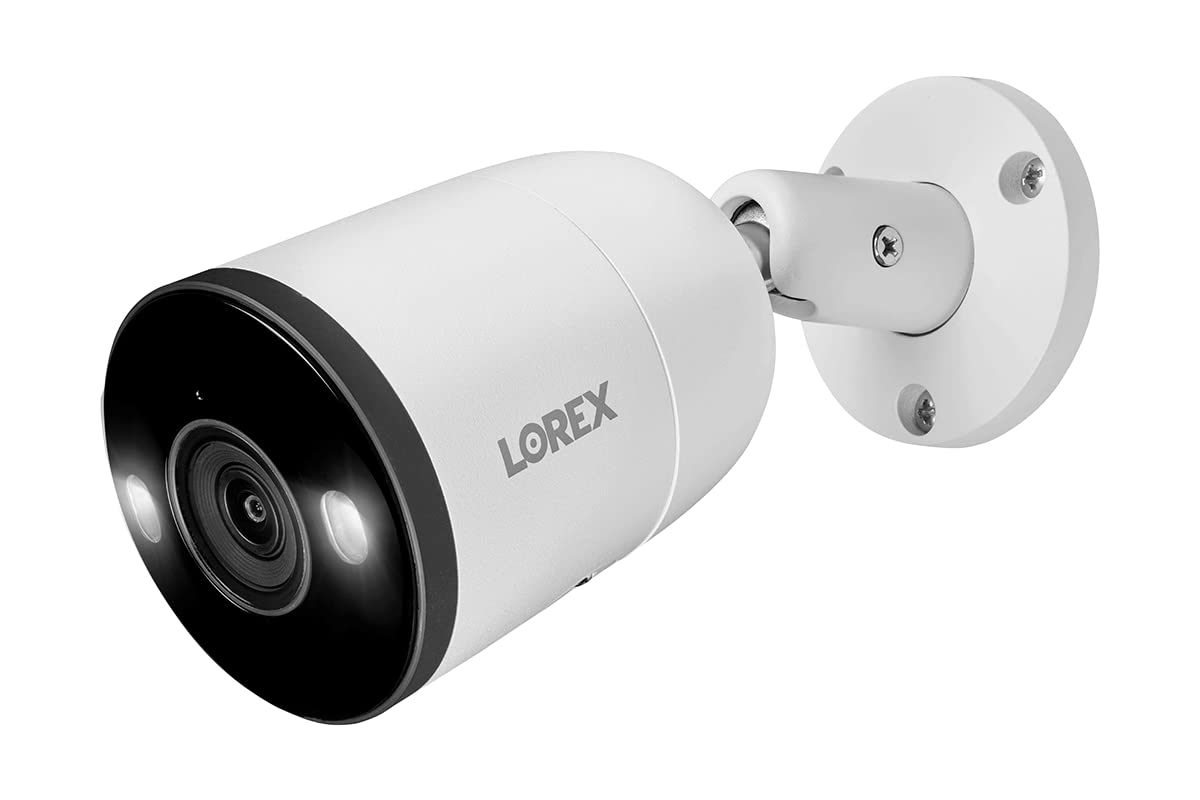 Lorex 4K IP Ultra HD Wired Bullet Security Camera with Smart Deterrence and Smart Motion Detection for Indoor and Outdoor Use (Renewed)