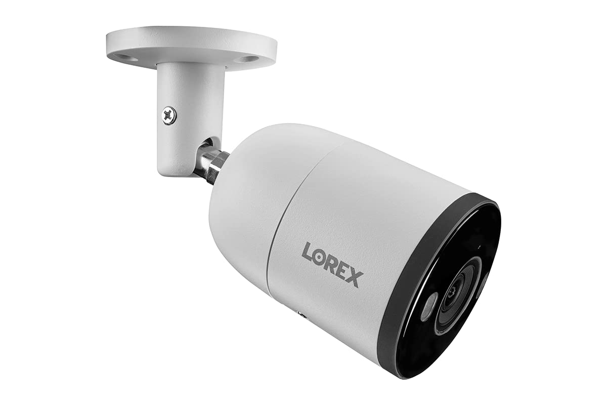 Lorex 4K IP Ultra HD Wired Bullet Security Camera with Smart Deterrence and Smart Motion Detection for Indoor and Outdoor Use (Renewed)