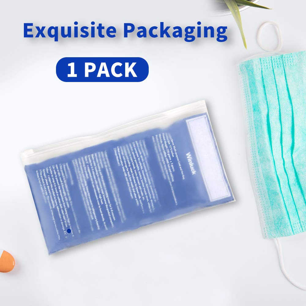 Gel Ice Packs for Injuries- Adjustable Wrap for Pain Relief Ice Pack+Heat Pack , Non-Toxic Smooth Reusable, Support Rehabilitation, Flexible Therapy - Shoulder, Back, Knee, Neck, Ankle, Jaw & More,