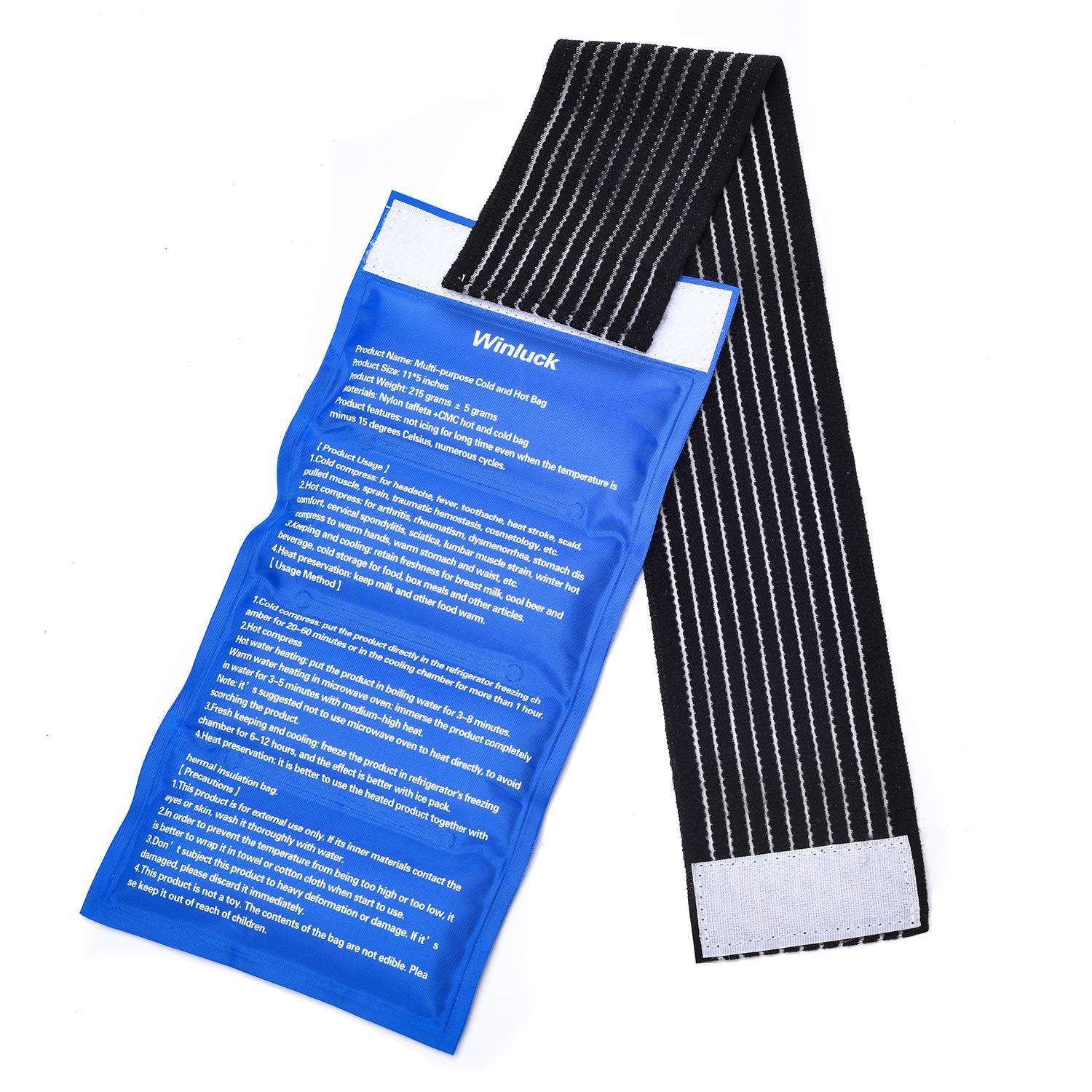 Gel Ice Packs for Injuries- Adjustable Wrap for Pain Relief Ice Pack+Heat Pack , Non-Toxic Smooth Reusable, Support Rehabilitation, Flexible Therapy - Shoulder, Back, Knee, Neck, Ankle, Jaw & More,
