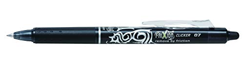 Pilot Frixion Erasable Retractable 0.7 mm Tip Pen - Single Pen (Black)