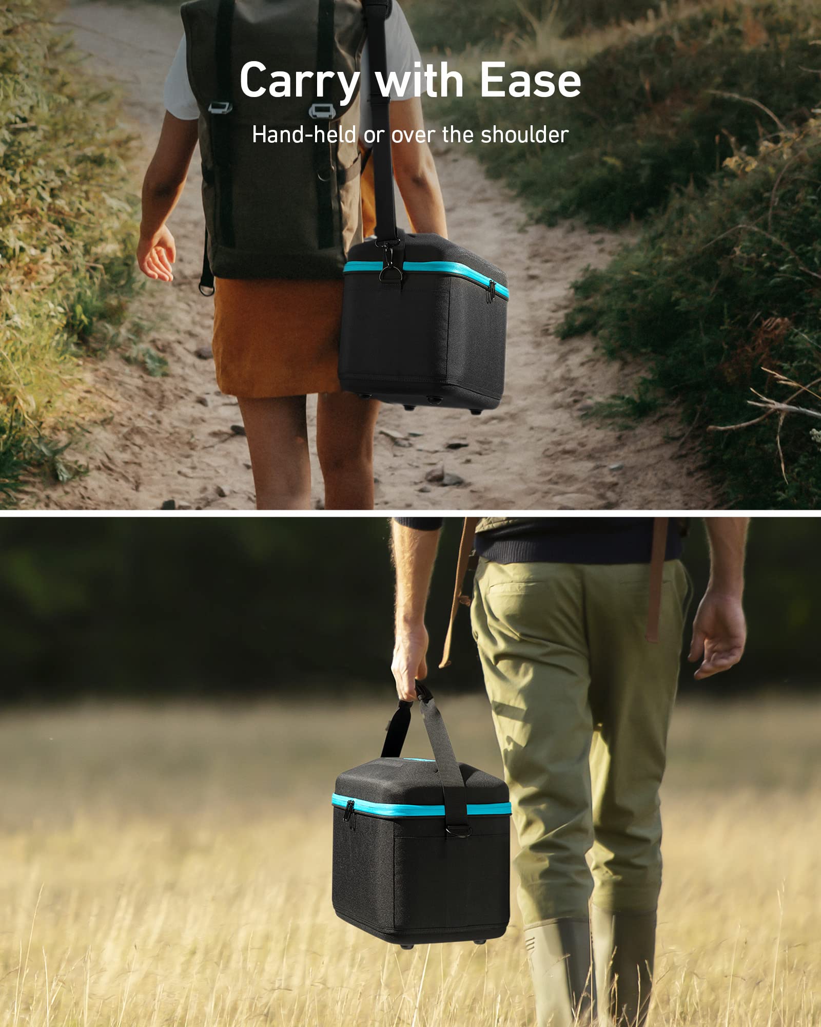 Anker Carrying Case Bag (M Size), Dust-Proof and Waterproof, Exclusively Compatible 535/545 Portable Power Stations, for Camping, RV, and More (Powerhouse Not Included)