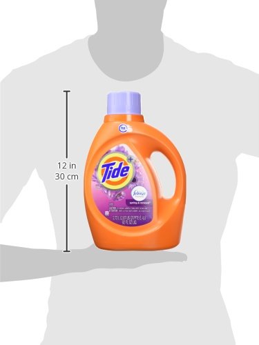 Tide Plus Febreze Freshness HE Turbo Clean Liquid Laundry Detergent, Spring Renewal Scent, 2.72 L (59 Loads) (Packaging May Vary)