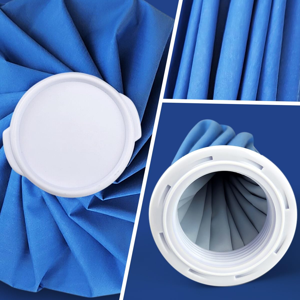Ice Bag 9 inches- Convenient and Reusable Ice Bag for Injuries, Muscle Aches, Scrapes, or Strains – Easy to Use Ice Bag for Knees – Durable and Reliable Cold Packs