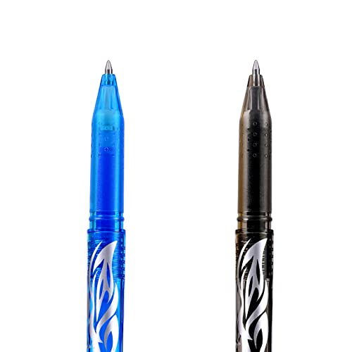 RIANCY Erasable Pens, Erasable Gel Ink Rollerball Pens, ink pens,Fine Point 0.5mm, Rolling Ball Pens with Eraser,4 Black & 4 Blue Erasable Gel Ink Pen for Drawing Writing Planner School Supplies Gift