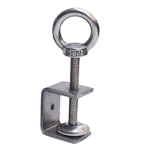 brandname Carrittons C Clamp Tiger Clamp Stainless Steel for Woodworkers Welders Cabinets Assembly Household Heavy Duty C Clamp Hardware Parts 4 pieces(Silver)