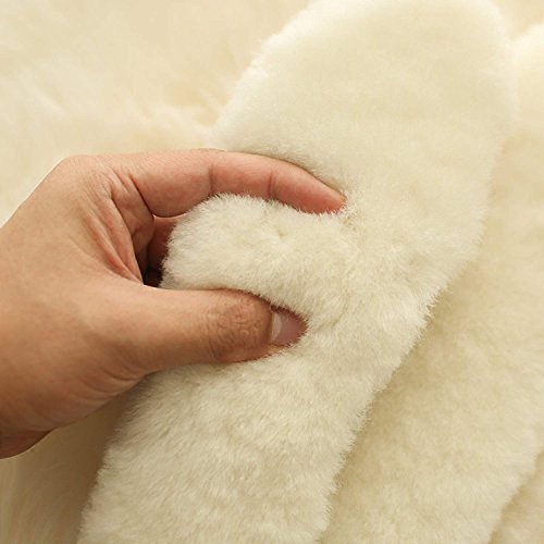 Australian Sheepskin Insoles,Thick and Warm Wool Insole,Women Men Replacement Insole (8 M US Women)
