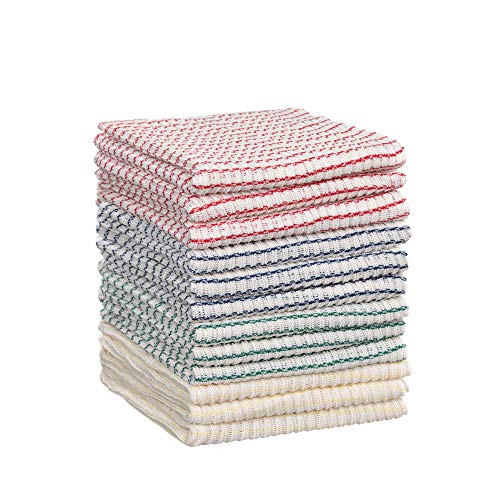 World's Best Dish Cloths - Set of 12 - Colors Vary
