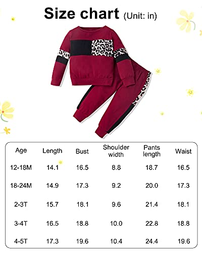 WESIDOM Baby Girl Clothes Sets, 2pcs Autumn Long Sleeve Clothes Outfits Toddler Girl Sweater Sets