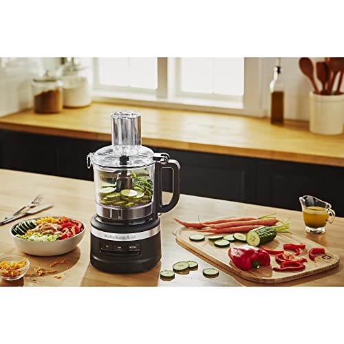 KitchenAid KFP0918BM Food Processor, 9 Cup, Black Matte
