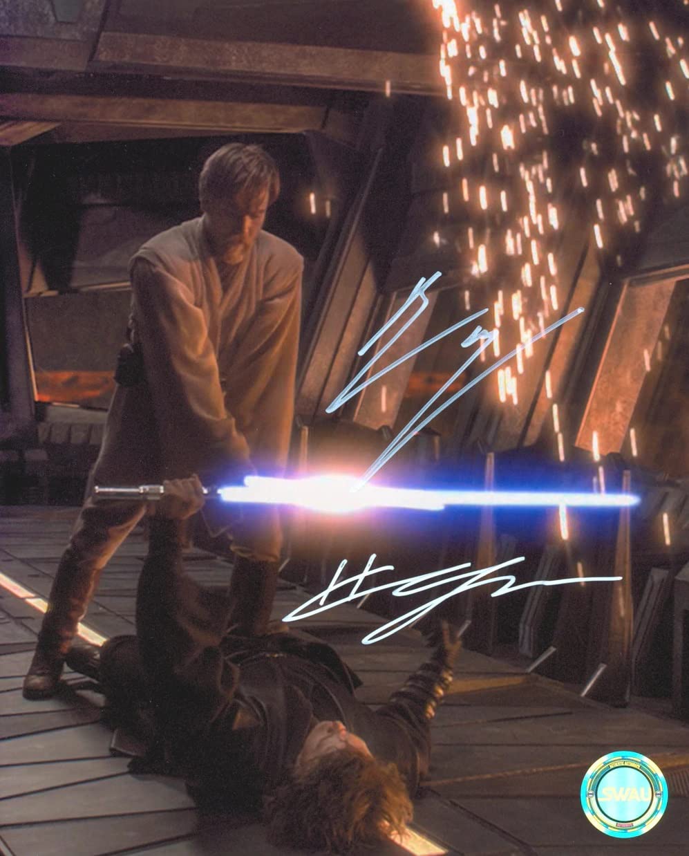 Ewan McGregor, Hayden Christensen Signed Autograph Reprint Photo (8 x 10)
