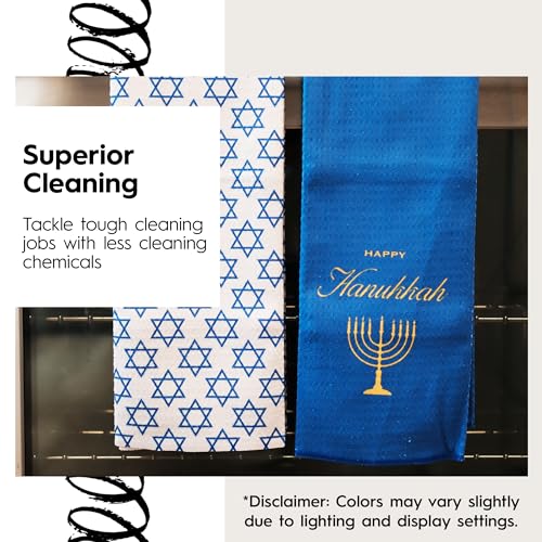 GEOMETRY Christmas Kitchen Towels - Quick Dry Microfiber Cloth Dish Towels for Kitchen Drying - Premium Quick Dry Towel (Classy Christmas, 1 Pack)