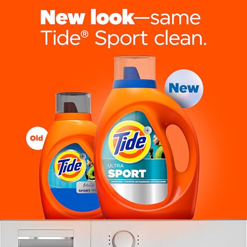 Tide Plus Febreze Sport Odor Defense Liquid Laundry Detergent Soap, HE Compatible, 94 Loads, 132 fl oz