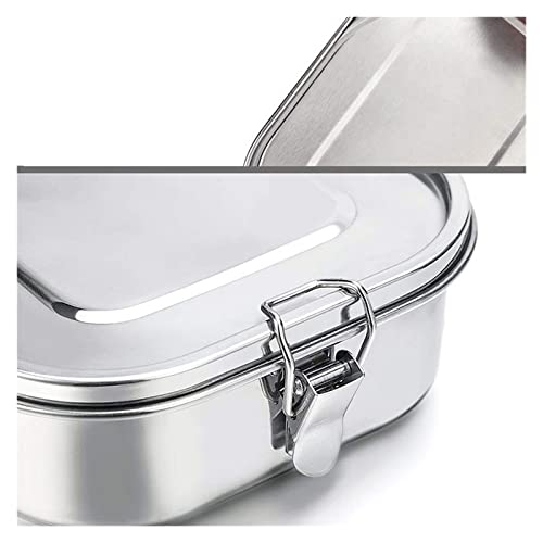 GAGALU Metal Lunch Box Stainless Steel Bento Box Lunch Container,Compartment Bento Lunch Box for Sandwich and Two Sides,Ml Food Container