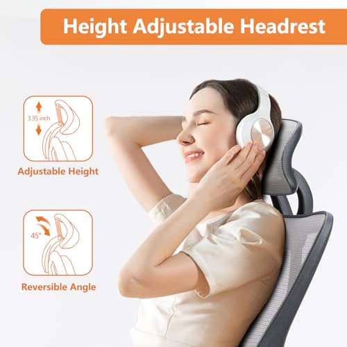 Office Chair, Desk Chair Computer Chair Ergonomic Office Chair with 2D Armrest Adjustable Lumbar Support & Headrest, High Back Home Office Desk Chair 135°Tilt Function Big and Tall Office Chair