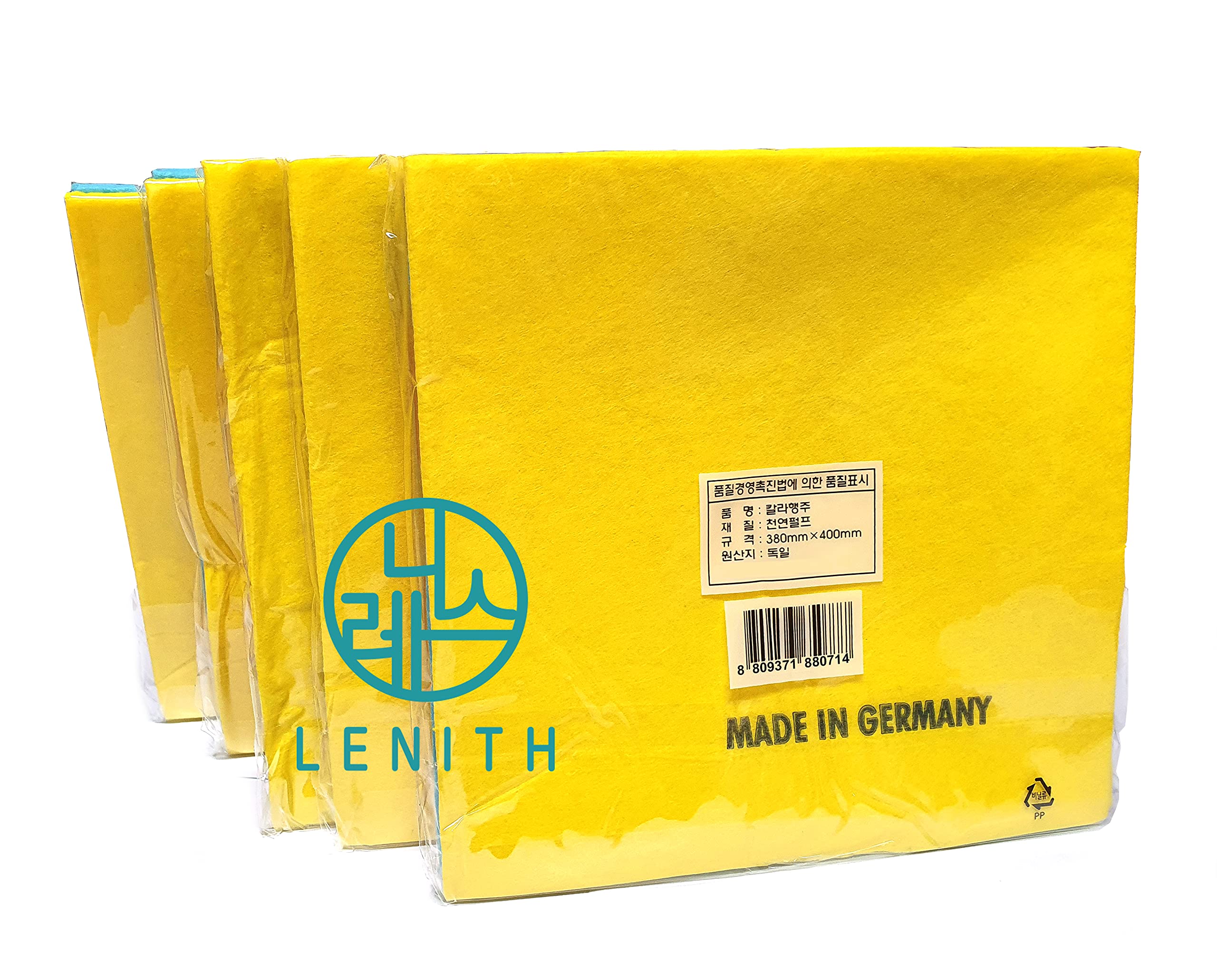 LENITH [15 Packs] German Universal Household Color Dish Cloths (3 Colors, 15ea) Machine Washable Super Absorbent, Drying Eco-Friendly Non-Woven Fabric Kitchen Cleaning Cloth