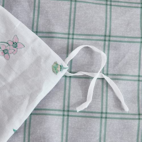 OAITE Duvet Cover Set,100% Cotton Comforter Cover with Floral Pattern Duvet Cover Set,Soft Bedding Set Includes with 3 Piece (2 Pillow Shams,1 Duvet Cover)