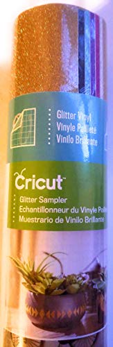 Cricut 2003290 Glitter Vinyl, Sampler, 12" x 12"