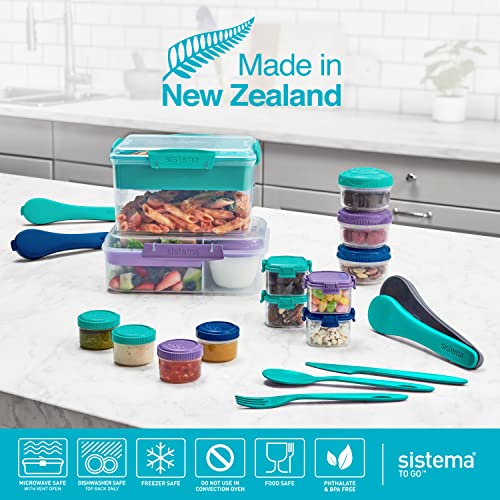 Sistema Bento Box Adult Lunch Box with 2 Compartments