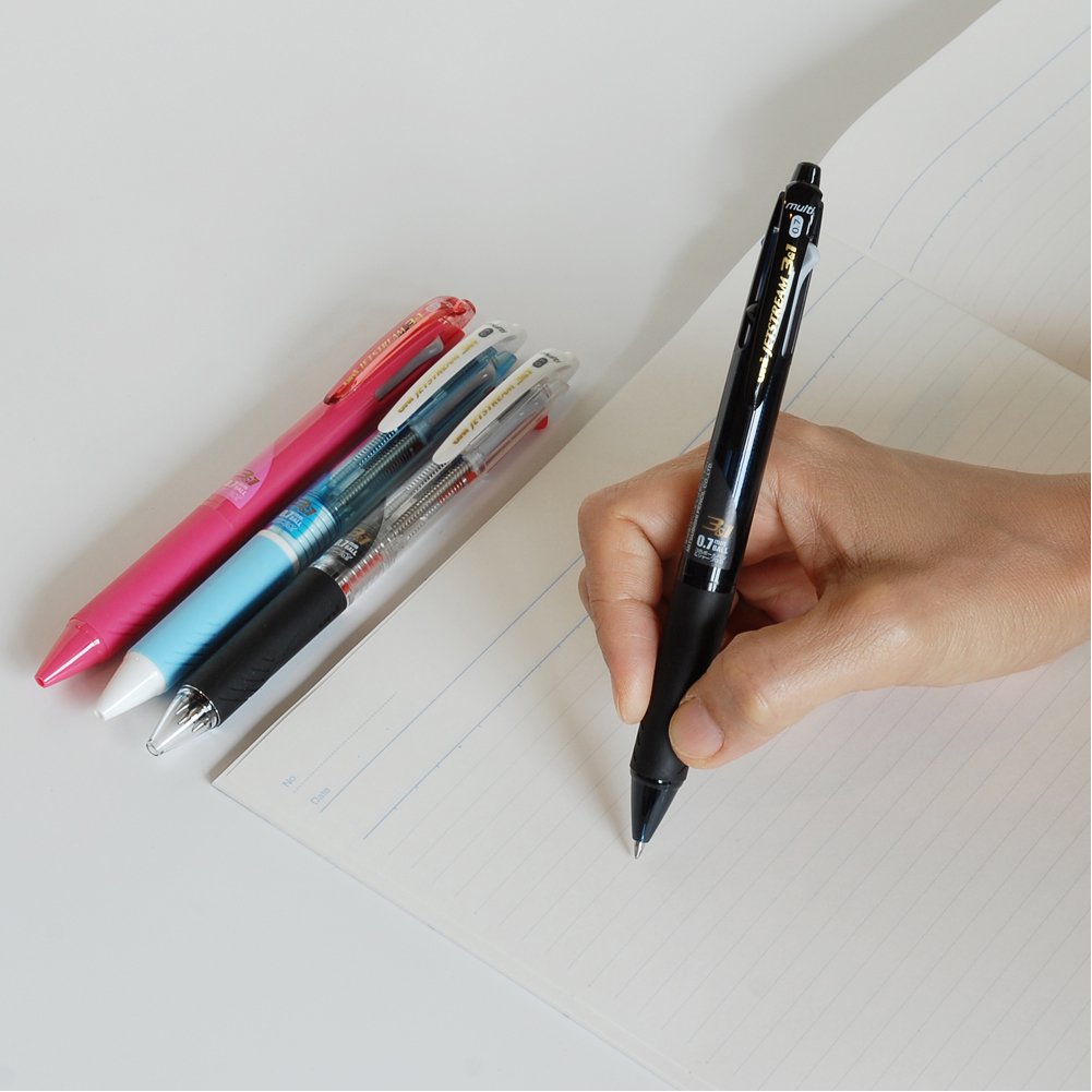 Uni Jetstream Multi Pen 0.7mm Ballpoint Pen and 0.5mm Mechanical Pencil, Black Transparent Body (MSXE460007T24)