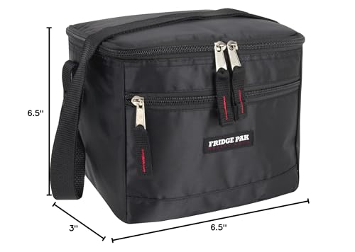 6 Can Cooler Bags Insulated Soft Cooler Lunch Bag for Men, Waterproof Leak Proof Cooler Bags Insulated (Black on Black)