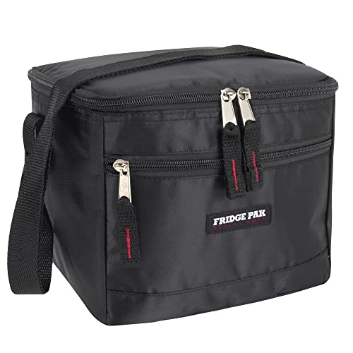 6 Can Cooler Bags Insulated Soft Cooler Lunch Bag for Men, Waterproof Leak Proof Cooler Bags Insulated (Black on Black)
