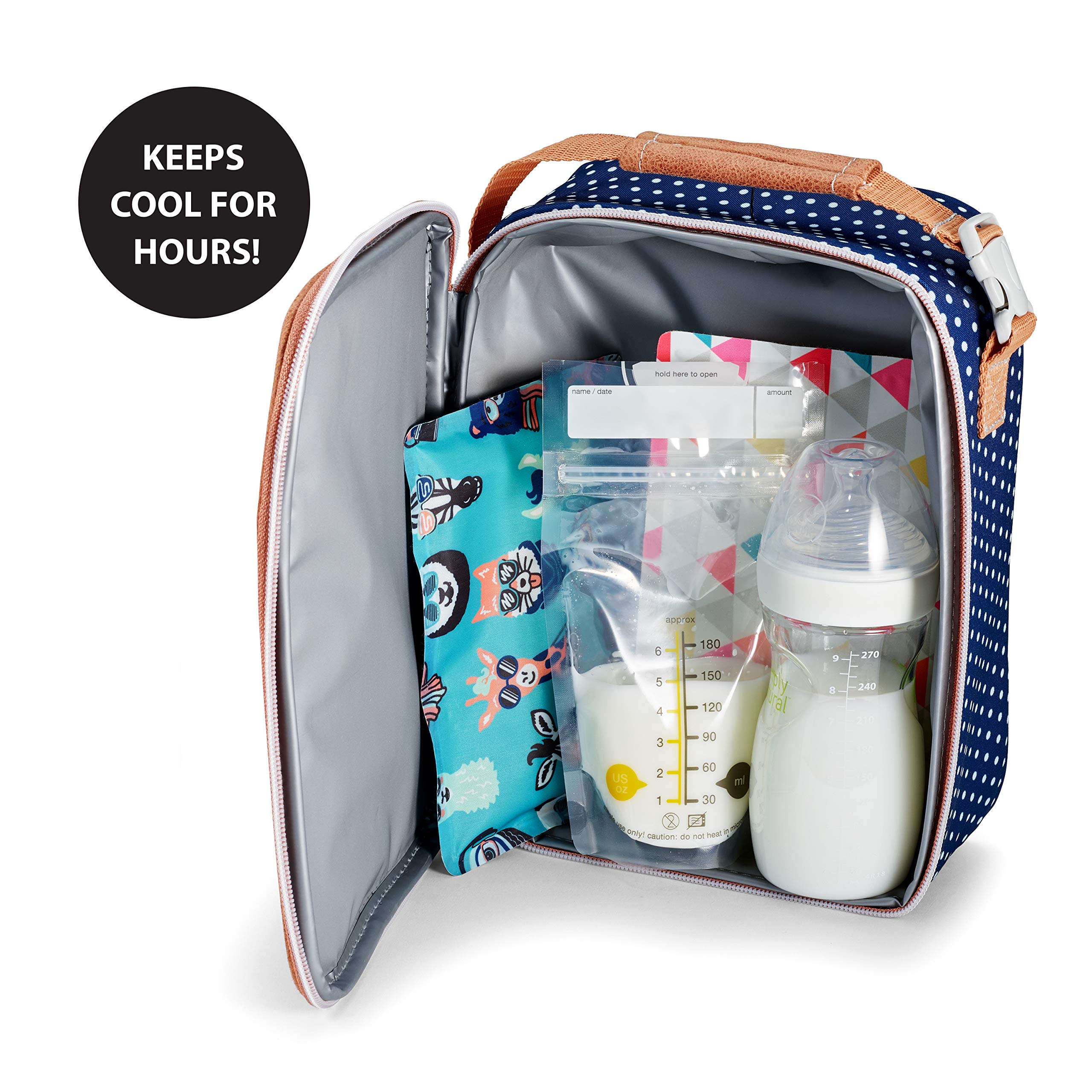 Cool Coolers by Fit & Fresh 2 Pack Soft Ice, Flexible Stretch Nylon Reusable Ice Packs for Lunch Boxes & Coolers, Multi-Colored