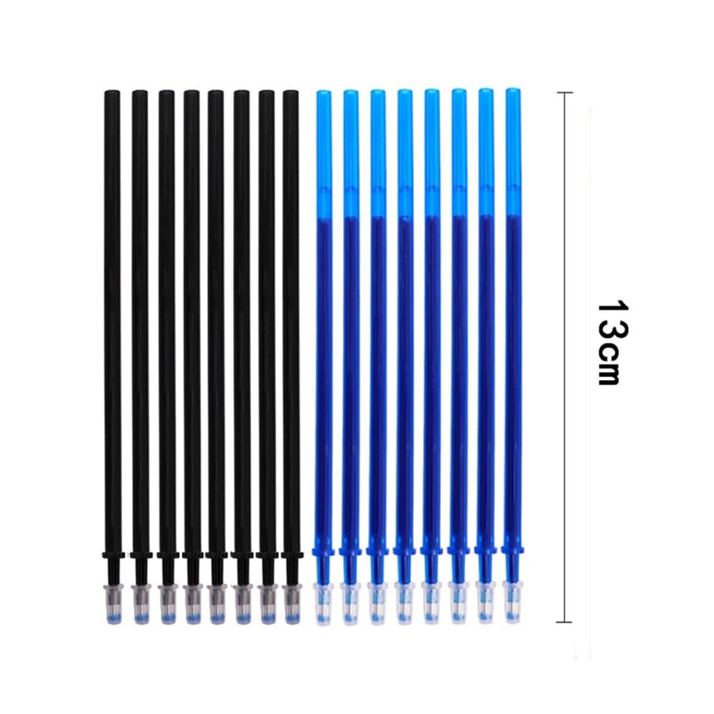 50pcs/lot Erasable Gel Pen Refills 0.5mm Blue Black Red Ink Office School Erasable Pen Washable Handle Colored Erasable Ink Pens Writing Stationery (Red)