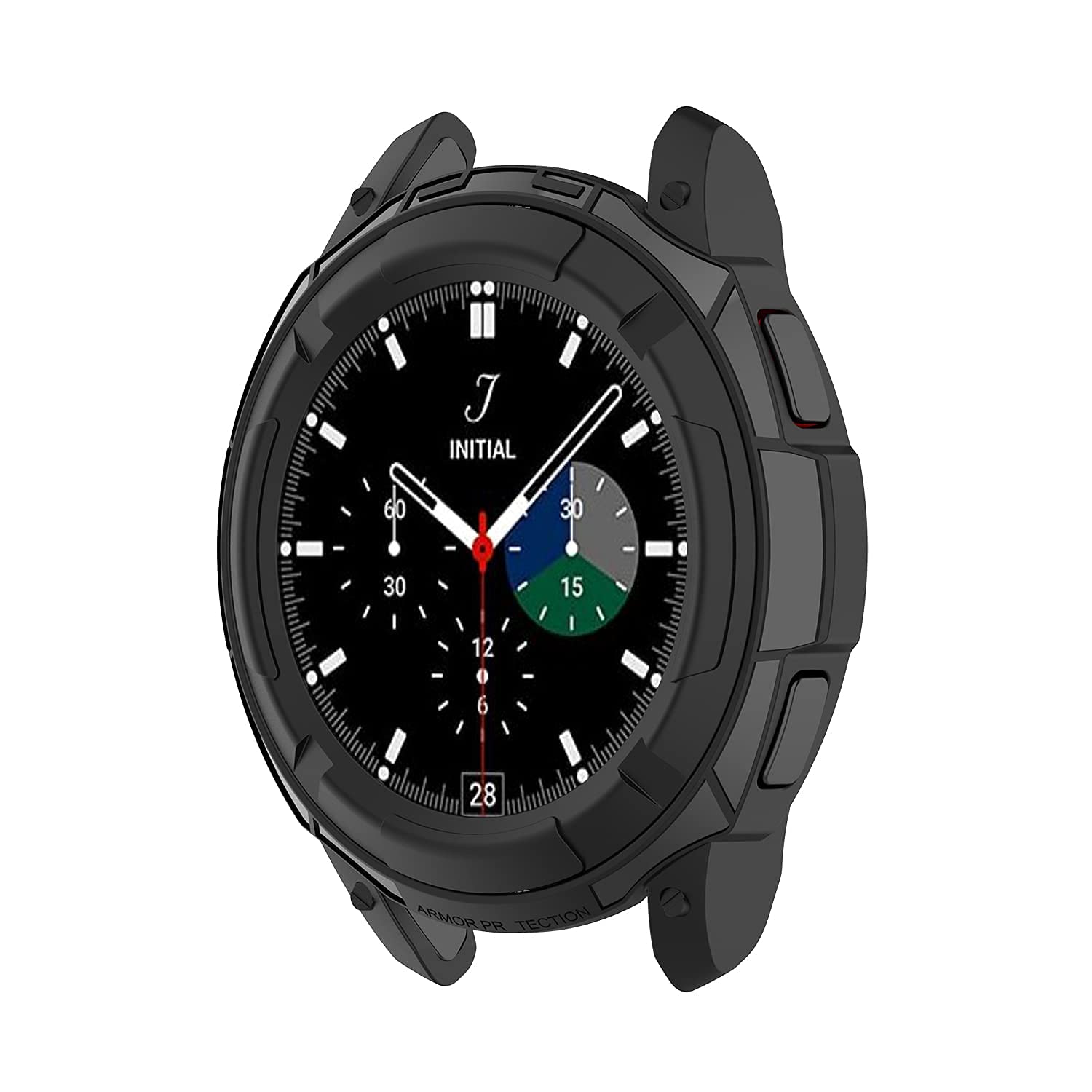 TenCloud Bezel Case Compatible with Samsung Galaxy Watch 4 Classic 42MM 46MM Watch Rotatable Bezel Inserted Cover Protector for Galaxy Watch 4 Classic Case (Black, 42mm)