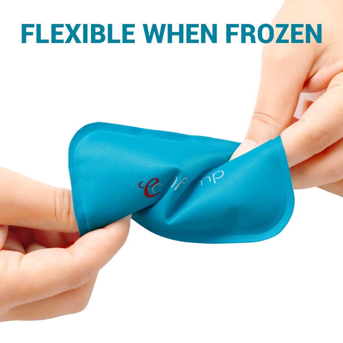 Small Ice Packs, 6 Packs, FSA HSA Eligible, Reusable Mini Gel Cold Packs for Injuries, Hot Cold Compress for Kid's Boo Boos, Headaches, Wisdom Teeth, Breastfeeding, Pain Relief, First Aid 3" X 4.5"