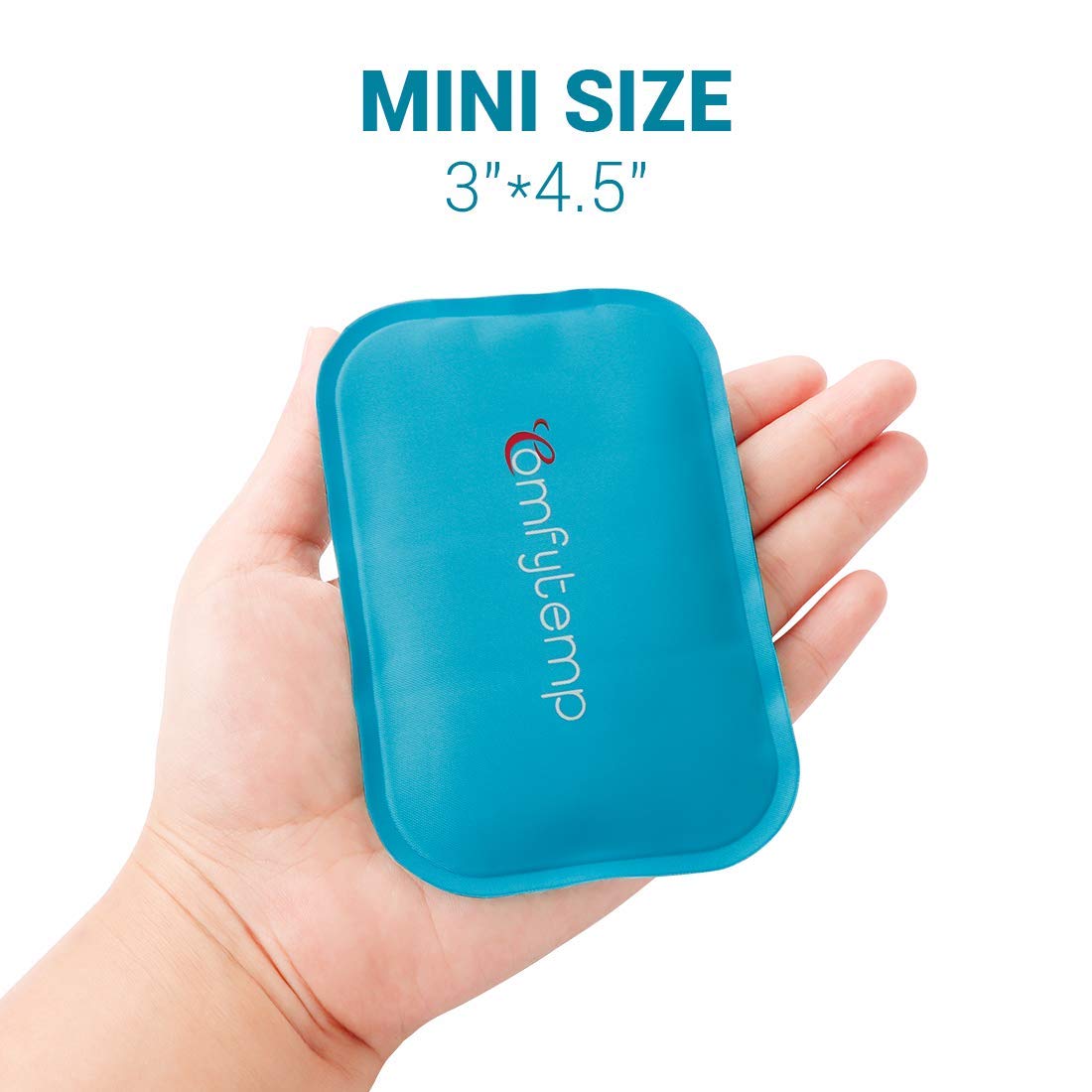 Small Ice Packs, 6 Packs, FSA HSA Eligible, Reusable Mini Gel Cold Packs for Injuries, Hot Cold Compress for Kid's Boo Boos, Headaches, Wisdom Teeth, Breastfeeding, Pain Relief, First Aid 3" X 4.5"
