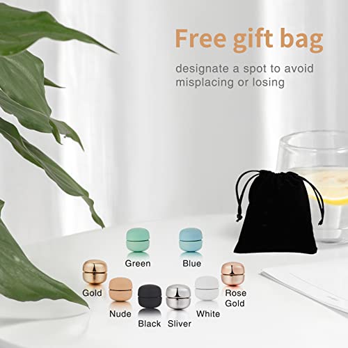 PeacePray 2 Pairs Premium Strong Hijab Magnetic Pins with Storage Bag, No-Snag Multi-Use Hijab Magnets, Pinless Magnetic Hijab Pins, Choose Your Favorite Style Freely, Matte Nude