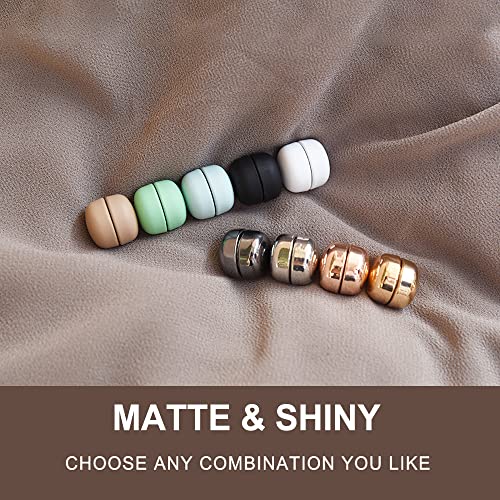 PeacePray 2 Pairs Premium Strong Hijab Magnetic Pins with Storage Bag, No-Snag Multi-Use Hijab Magnets, Pinless Magnetic Hijab Pins, Choose Your Favorite Style Freely, Matte Nude