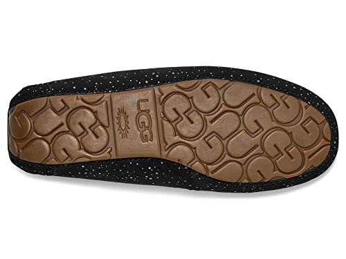 UGG Women's Ansley Metallic Spots Slipper, Black, 5