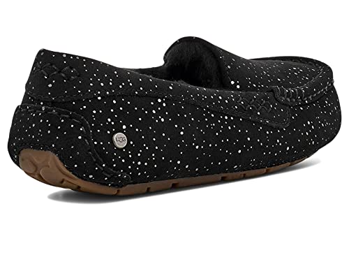 UGG Women's Ansley Metallic Spots Slipper, Black, 5