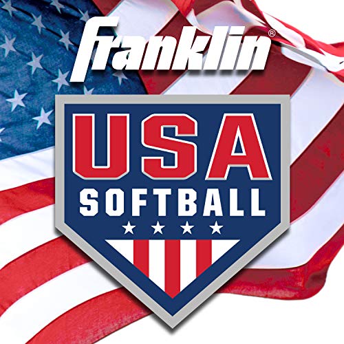 Franklin Sports Fastpitch Softball Bat Bag - USA Traveler Elite Bat Backpack - Girls + Women's Equipment Batpack - Fits Helmets, Cleats + (2) Bats - Black