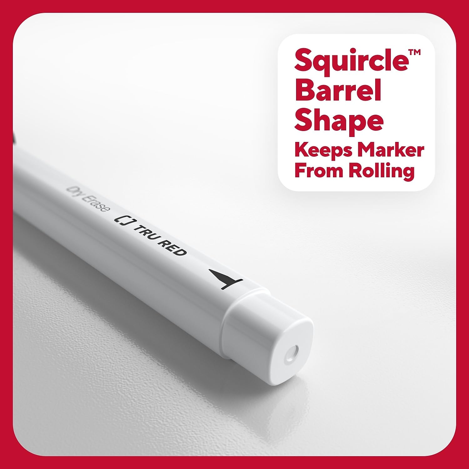 TRU RED TR57423 Pen Dry Erase Marker, Ultra Fine Tip, Black