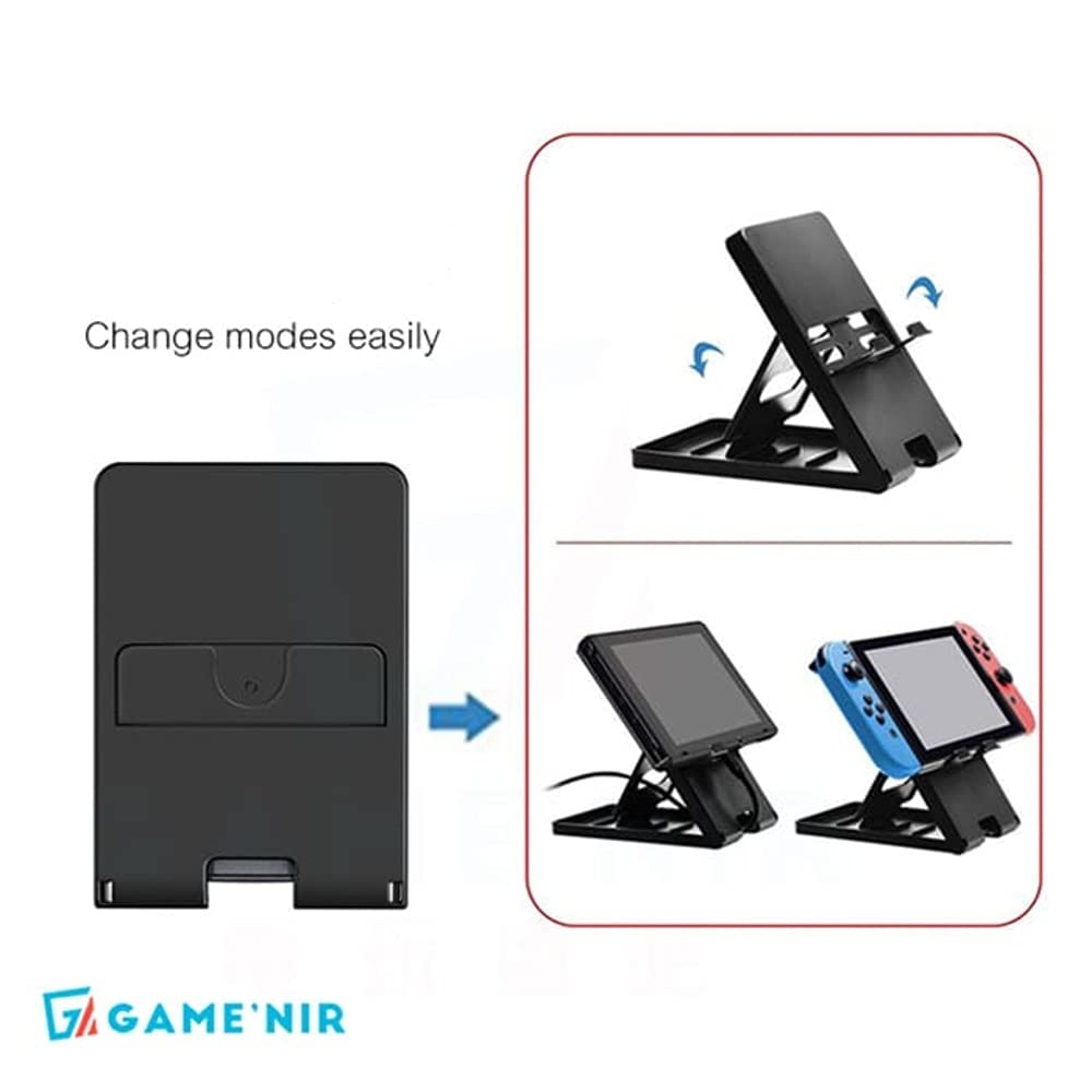 GAME'NIR Cooling Stander for Nintendo Switch, iPhone, Samsung, Cell Phone, Switch Holder, 5 Angle Adjustable, Portable Foldable Compact for Switch, Non-Slip Bracket